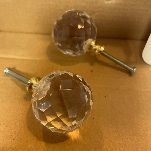 Pottery Barn Kids | Other | Knobs Crystal Like Plastic Door Drawer Knobs Screw Measures 25 Inch ...